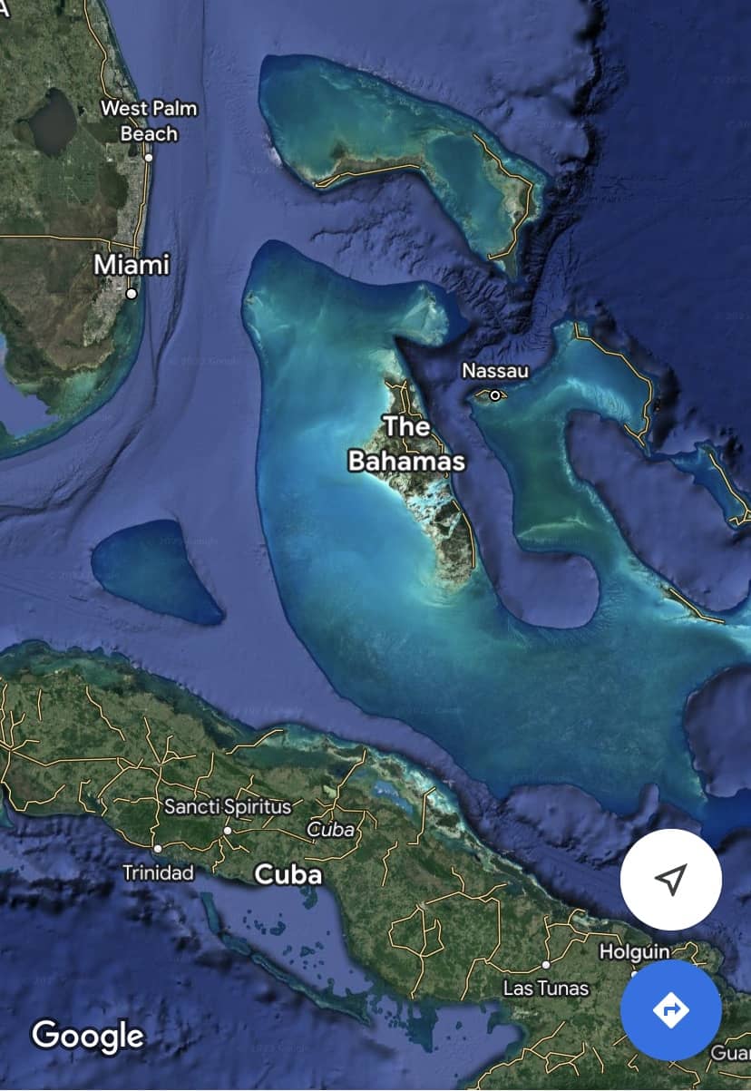 Sailing from Bimini to Great Harbour Cay, Bahamas. no texting & tacking